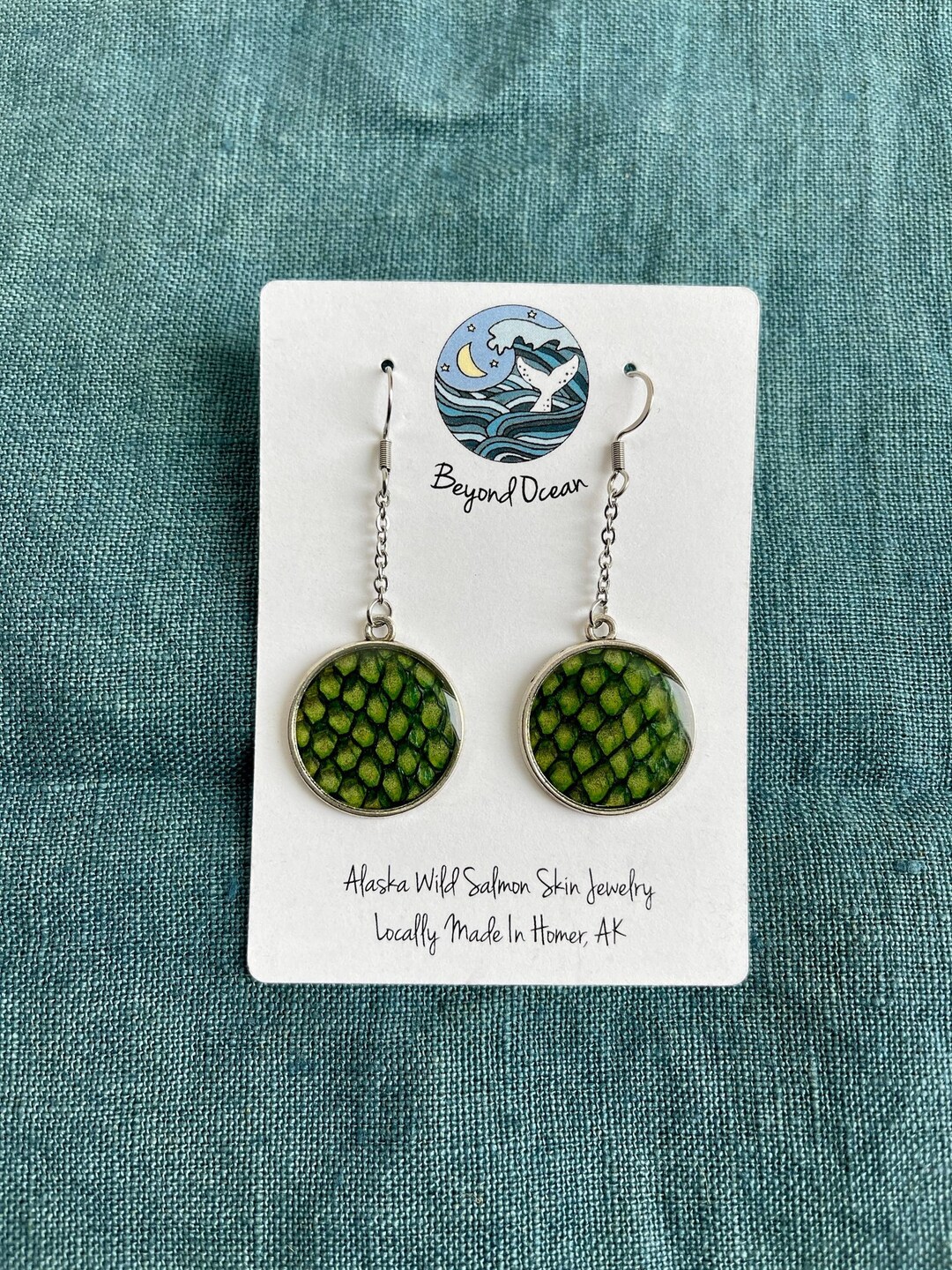 Wild Alaskan Salmon Jewelry/ Ocean Jewelry/ Salmon Jewelry/ Salmon ...