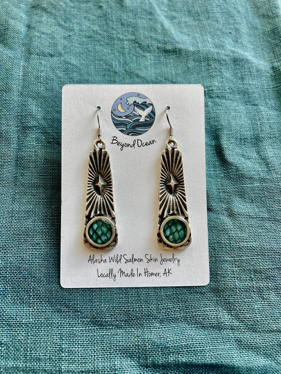 Alaska Jewelry / Fish Skin/ Salmon Jewelry / Fish Jewelry / Fish Scale ...