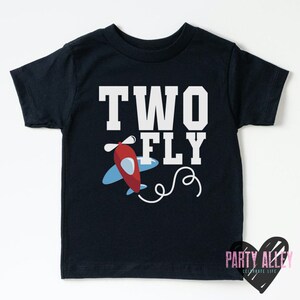 Two Fly Shirt | 2nd Birthday Shirt | Airplane Birthday Shirt | Second ...