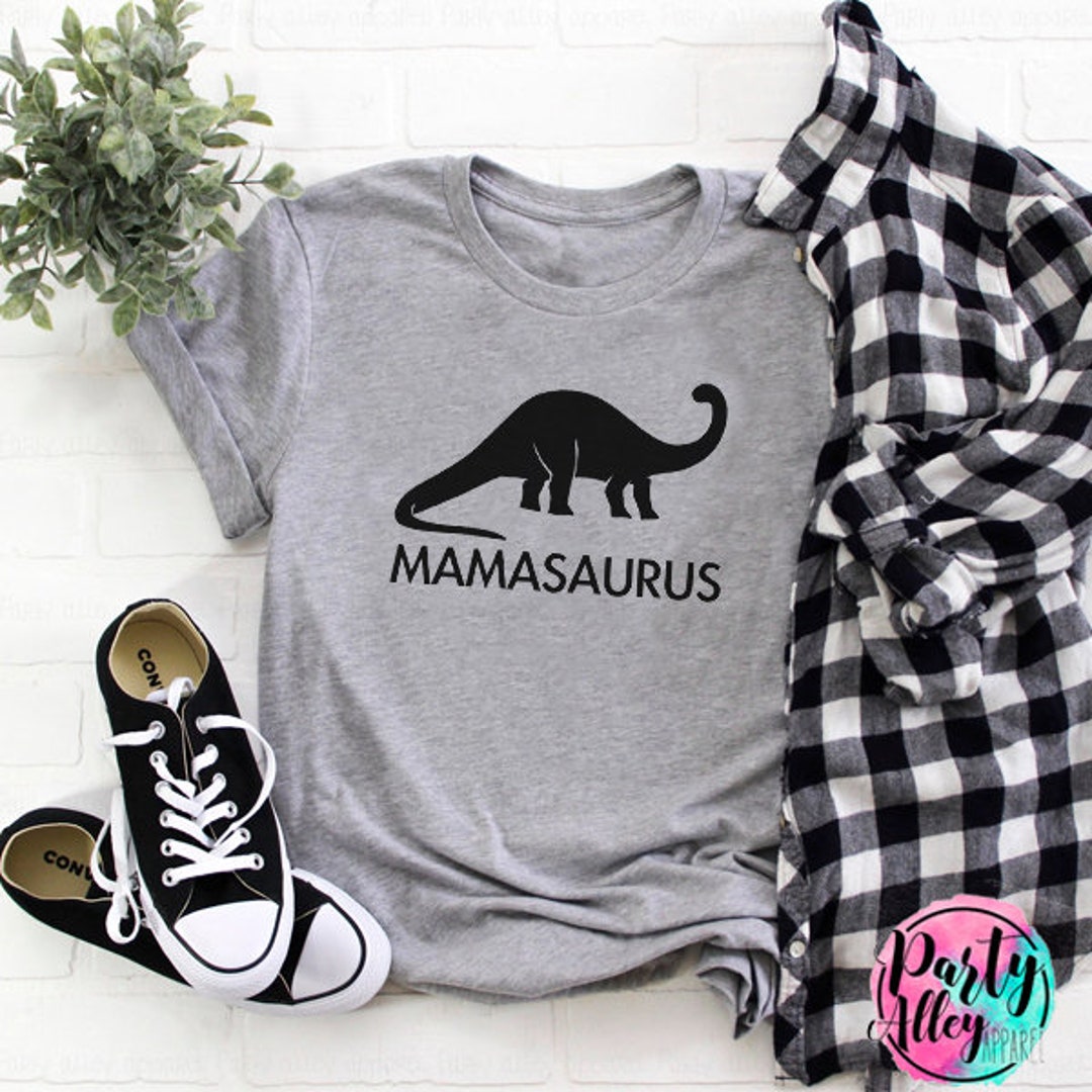 Mamasaurus Shirt Mom Dinosaur Shirt Dinosaur Birthday - Etsy