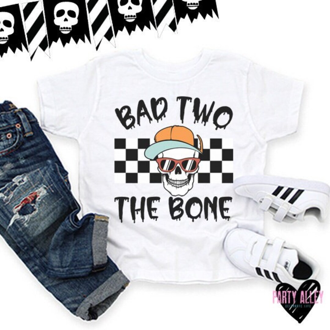 Bad Two the Bone Shirt 2nd Birthday Shirt Turning Two - Etsy