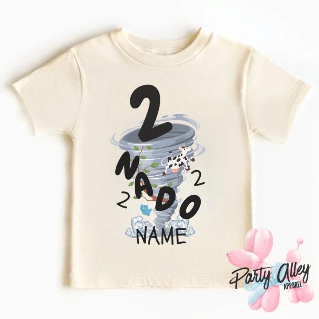 Personalized Tornado Birthday Shirt Two Nado Shirt 2nd Birthday Shirt ...