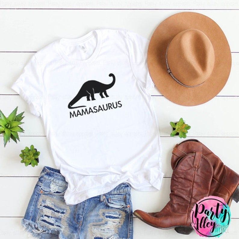 Mamasaurus Shirt Mom Dinosaur Shirt Dinosaur Birthday - Etsy