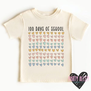 100 Days of School Shirt 100th Day of School 100 Days of Hearts Shirt ...