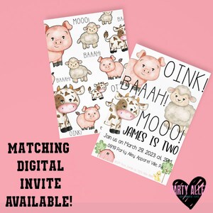 Oink Bah Moo I'm Two Shirt Farm Birthday Shirt Barn Animal Birthday T ...