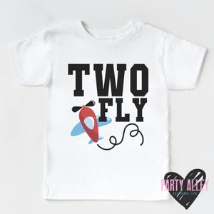 Two Fly Shirt | 2nd Birthday Shirt | Airplane Birthday Shirt | Second ...