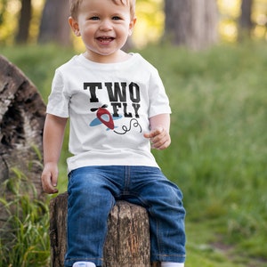 Two Fly Shirt | 2nd Birthday Shirt | Airplane Birthday Shirt | Second ...