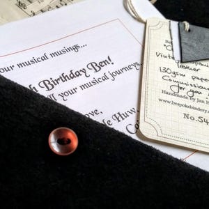 Leather Music Journal, Musician Songwriter Gift, Music Ledger ...