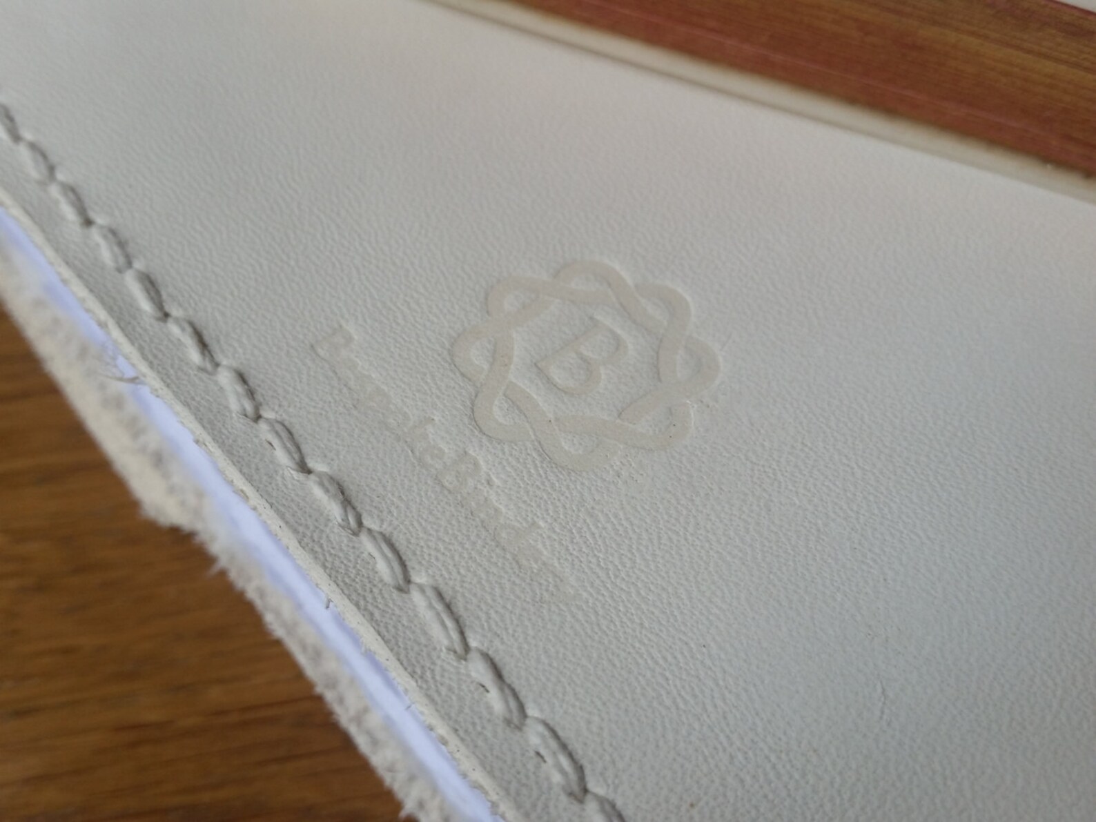 Hand Stitching to Leather Journal Edges ADD ON Contrast or - Etsy UK