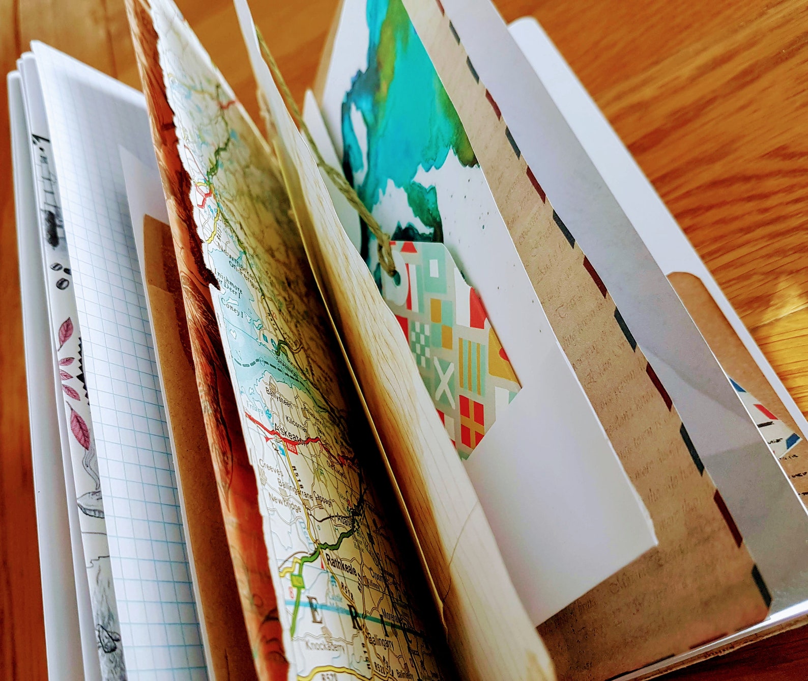 TN Junk Journal Insert Junk Journal With Maps Map Travel - Etsy