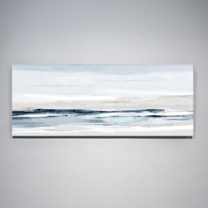 Long Horizontal Art, 60 Inch Abstract Seascape Print, Relaxing Bedroom ...