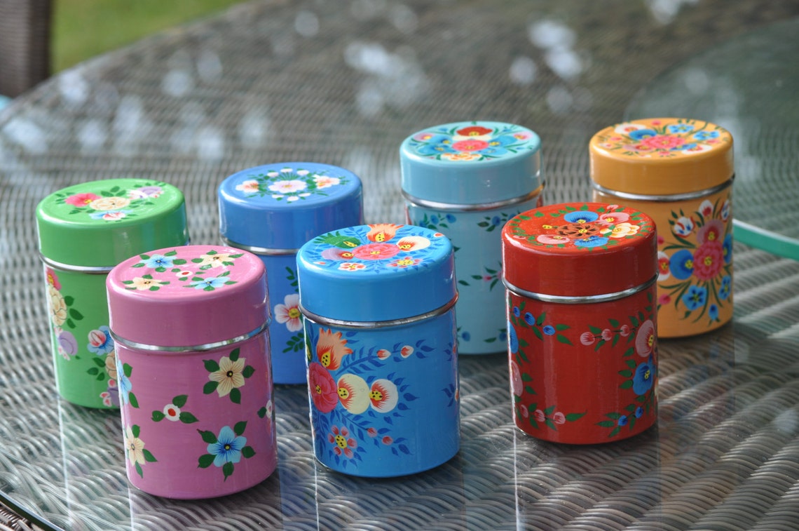 Set of Four Tea Caddies - Etsy