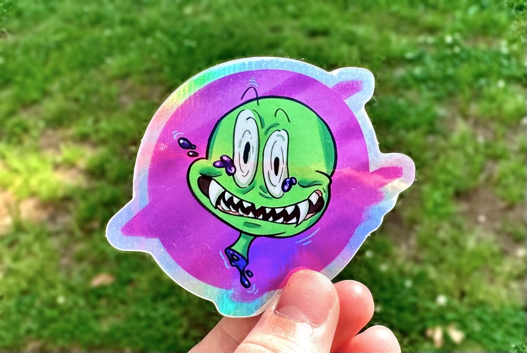 Goofy Wacky Green Head Sticker!!! Noooo His Heads Got Chopped!!! - Etsy