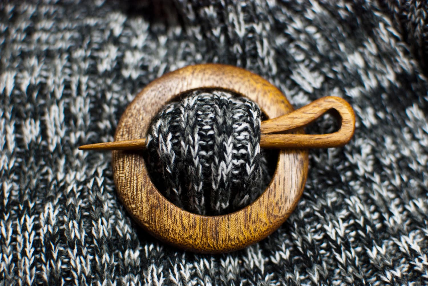 Wooden shawl pin | Etsy