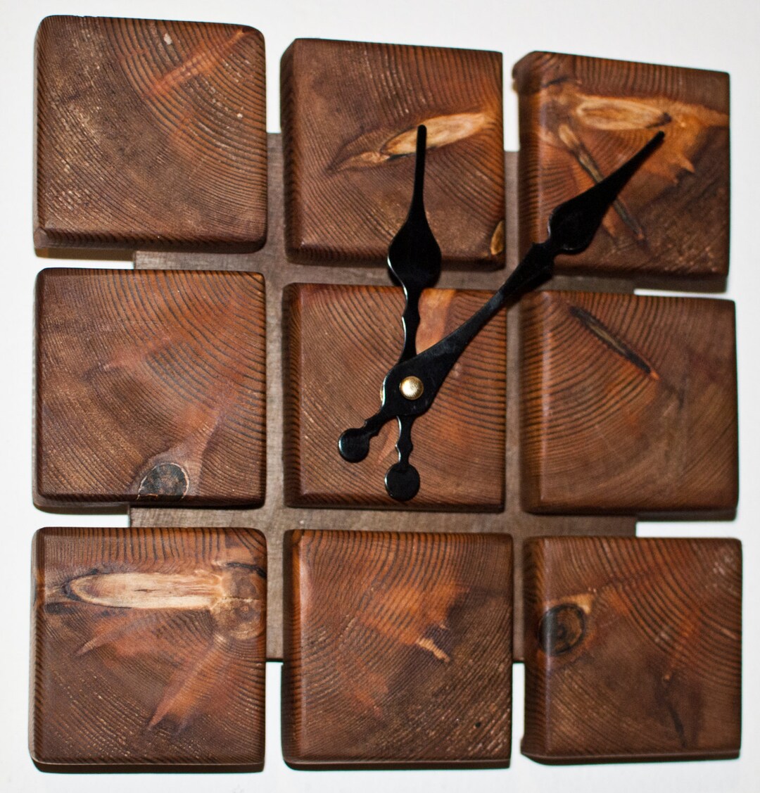Handmade Wooden Clock - Etsy