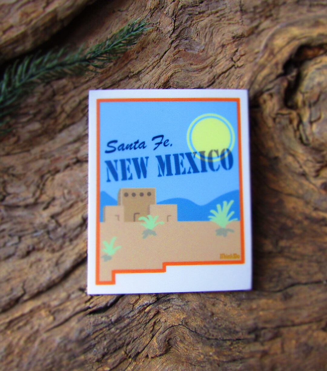 Cute Santa Fe, New Mexico Vinyl 2 X 2 1/2" Sticker - Etsy