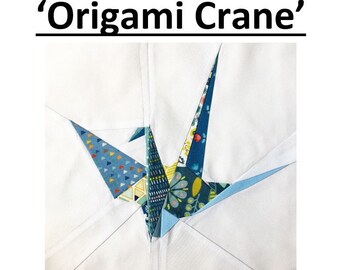 Crane Quilt Block Pattern - Etsy