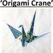 Origami Crane FPP Foundation Paper Piecing Quilting Project Block ...