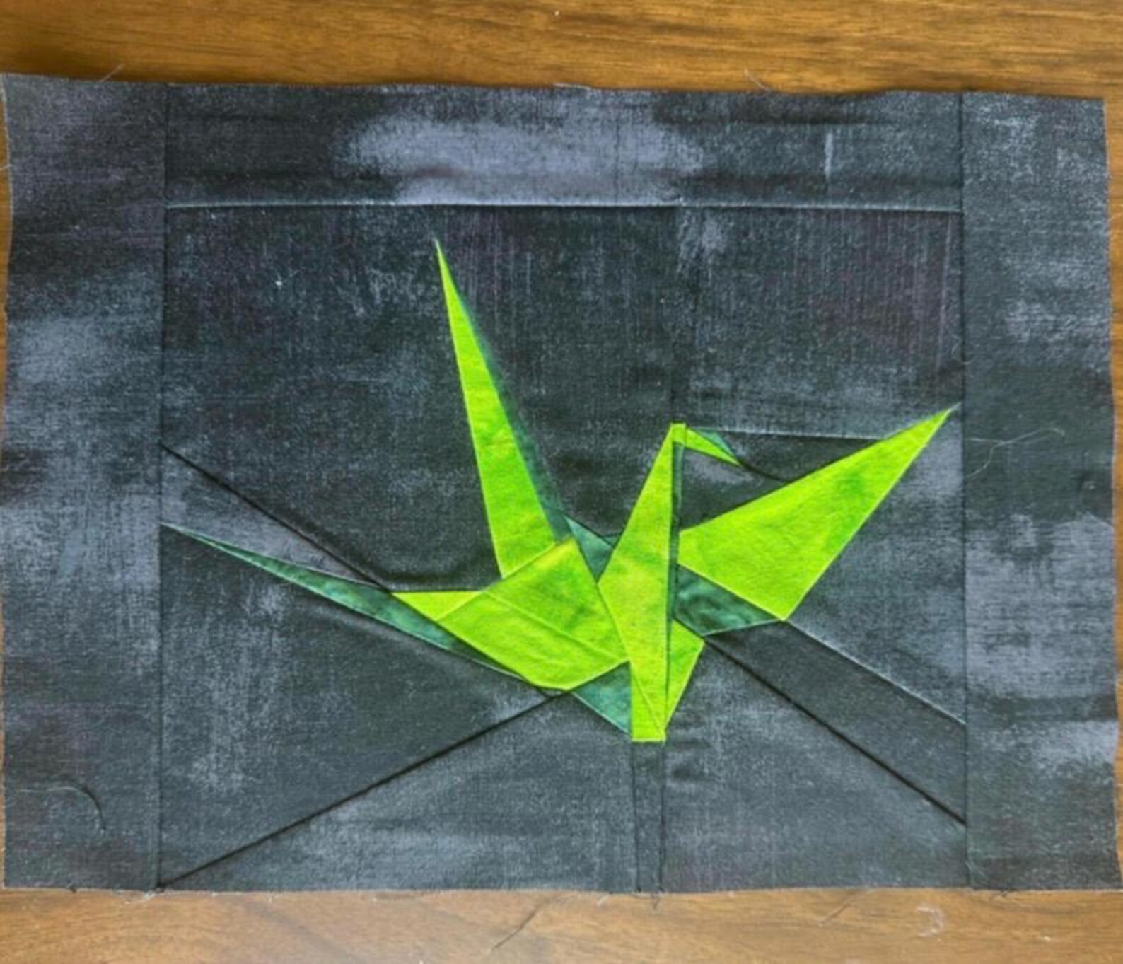 Origami Crane FPP Foundation Paper Piecing Quilting Project Block ...