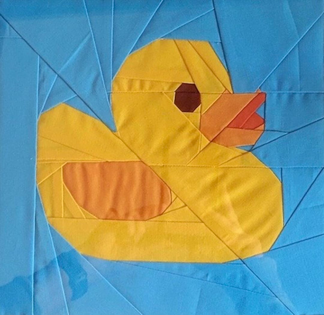 Rubber Duck FPP Foundation Paper Piecing Quilting Pattern ...