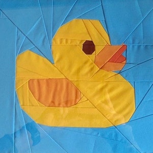Rubber Duck FPP Foundation Paper Piecing Quilting Pattern ...