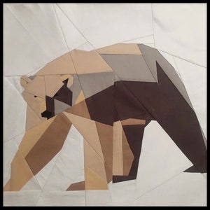Polar Bear - FPP Foundation Paper Piecing Block Pattern - Etsy