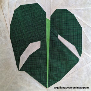 Monstera Leaves FPP Foundation Paper Piecing Quilting Block Patterns ...