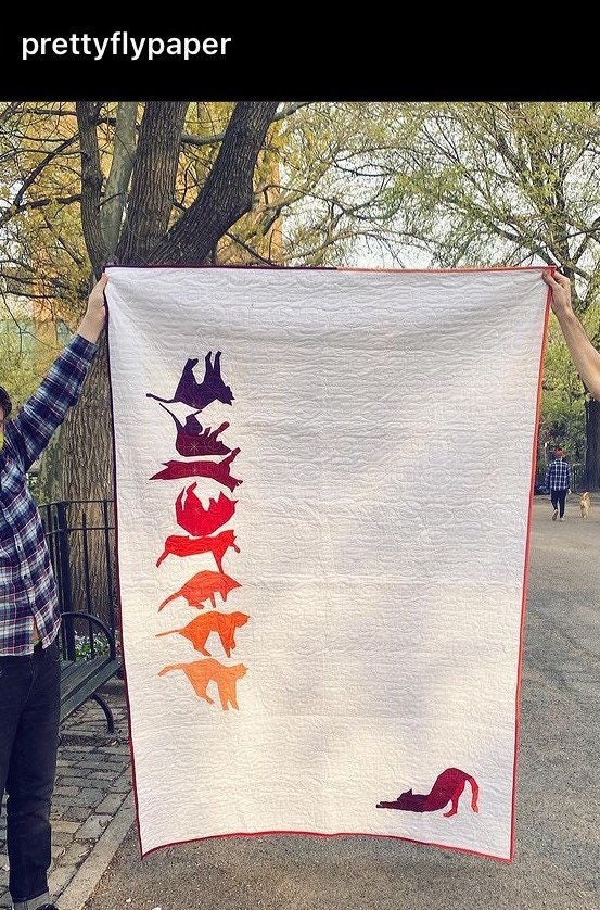 Cat FPP Pattern '9th Life' and Bonus Block | Etsy