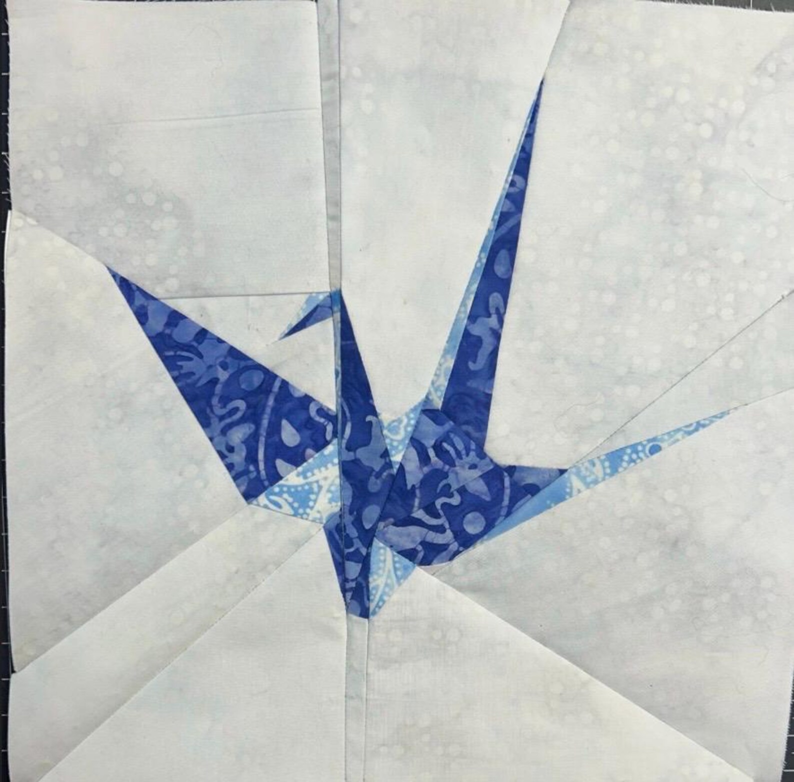 Origami Crane FPP Foundation Paper Piecing Quilting Project Block ...