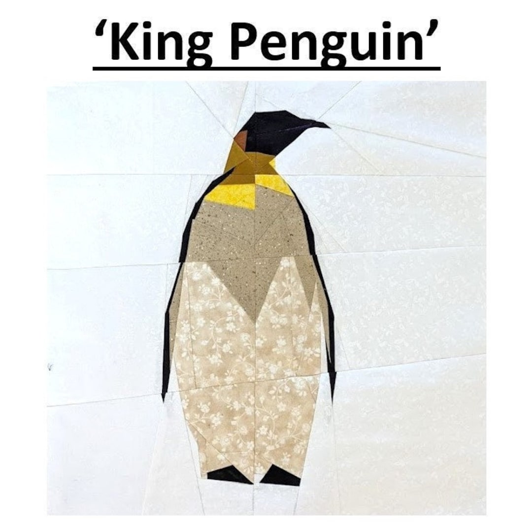 King Penguin FPP Block Pattern - Etsy