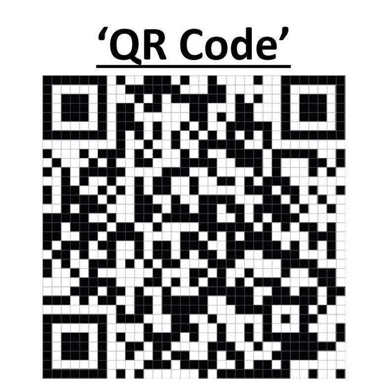 QR Code Quilting Pattern, Downloadable, Rick Roll - Etsy