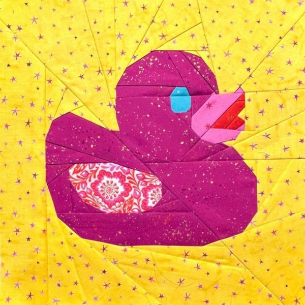 Rubber Duck Foundation Paper Pieced Pattern - Etsy