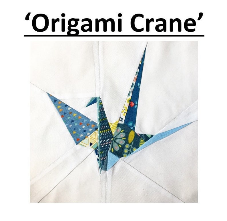 Origami Crane FPP Foundation Paper Piecing Quilting Project - Etsy