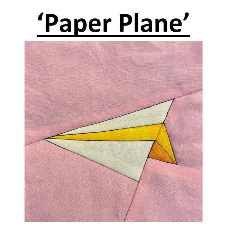 Paper Plane FPP Foundation Paper Piecing Quilting Pattern - Etsy