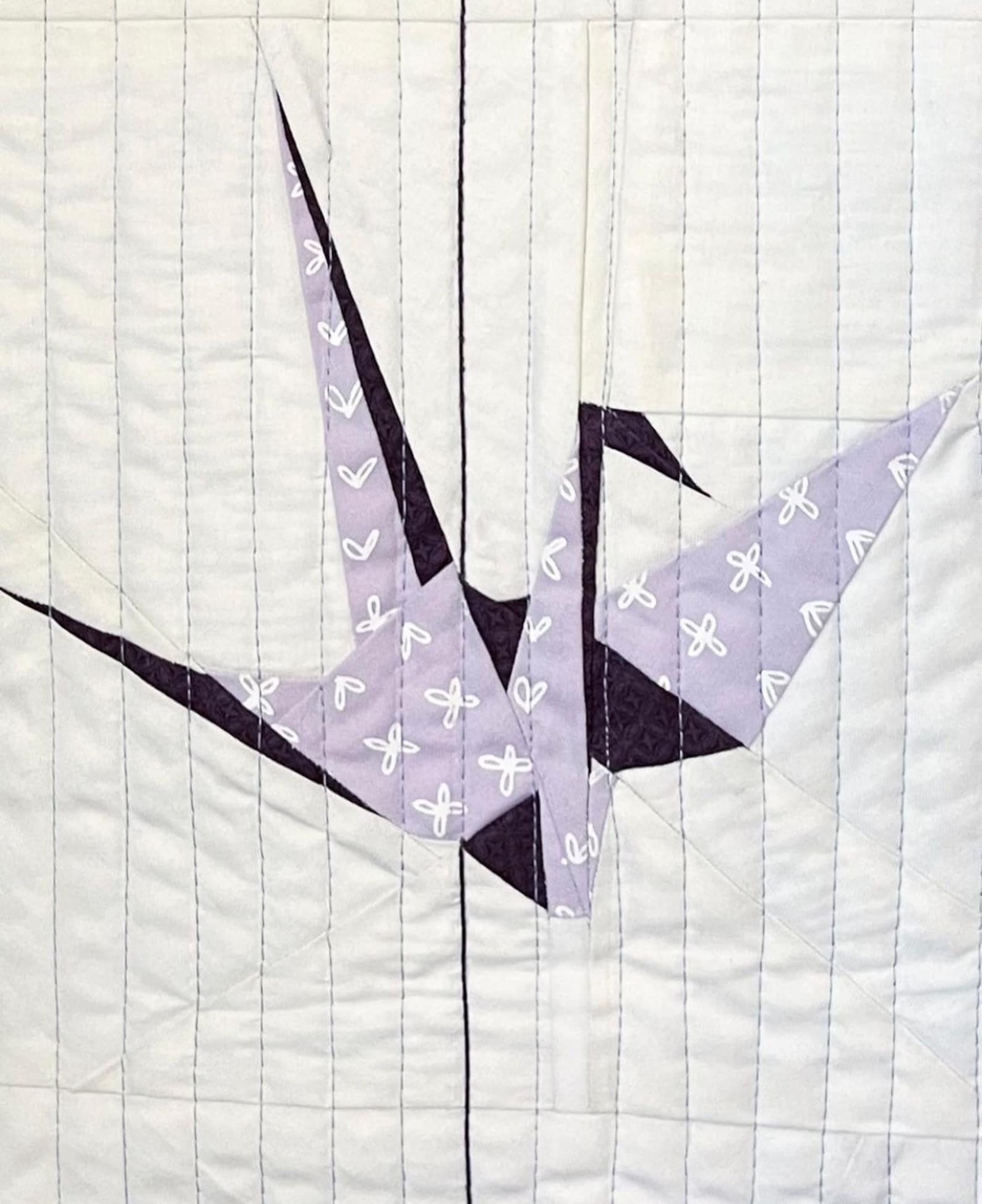 Origami Crane FPP Foundation Paper Piecing Quilting Project Block ...