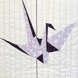 Origami Crane FPP Foundation Paper Piecing Quilting Project Block ...