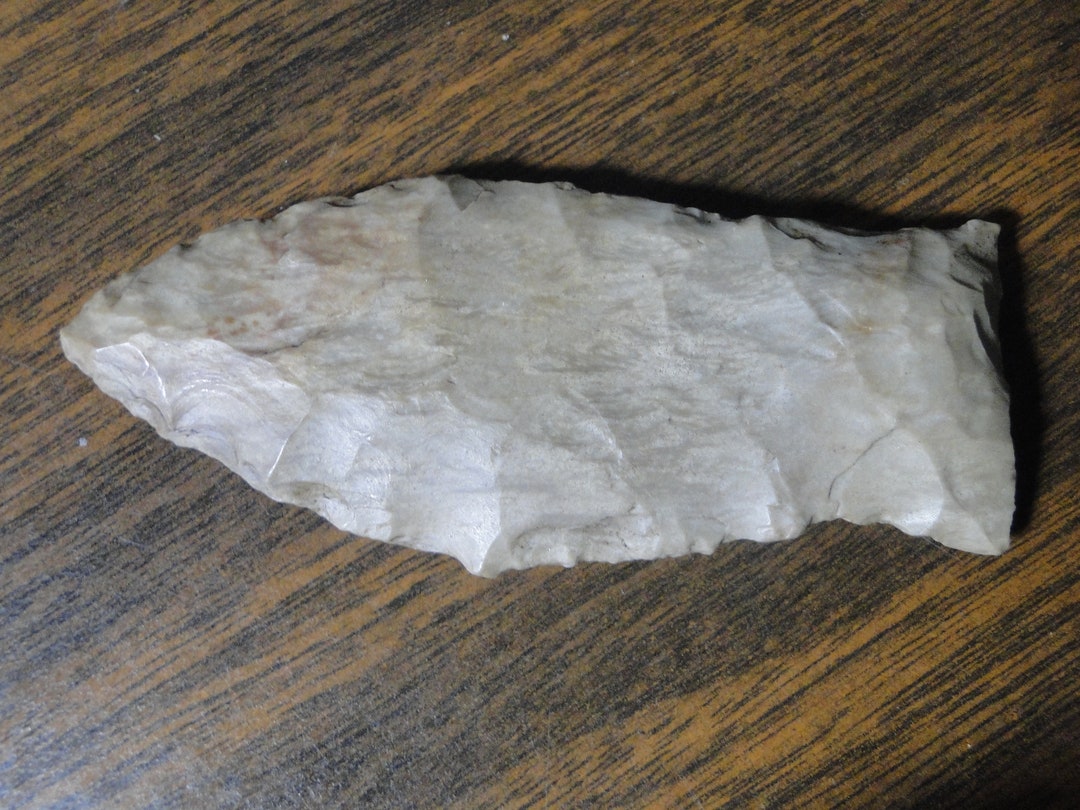 Authentic Paleo Indian Arrowhead Spear Point Artifact - 1 3/8" X 3 1/4" - Superb Point! - Etsy