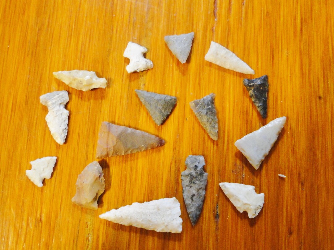 15 Authentic California High Plains Indian Arrowheads Points Artifacts ...