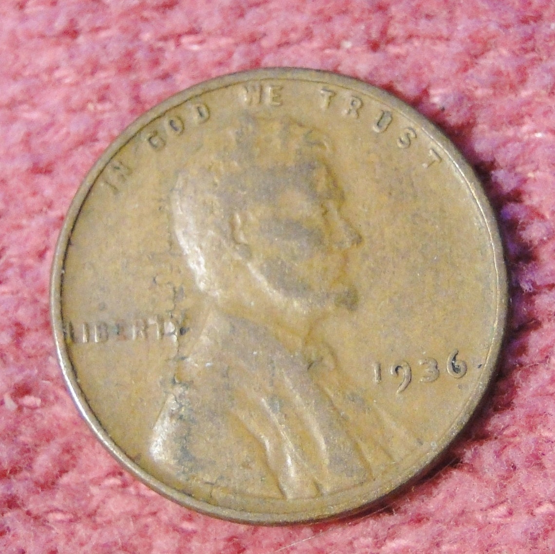 1936 Lincoln Cent Lamination Error Coin 1087 - Etsy