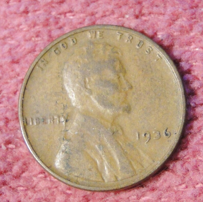 1936 Lincoln Cent Lamination Error Coin 1087 - Etsy