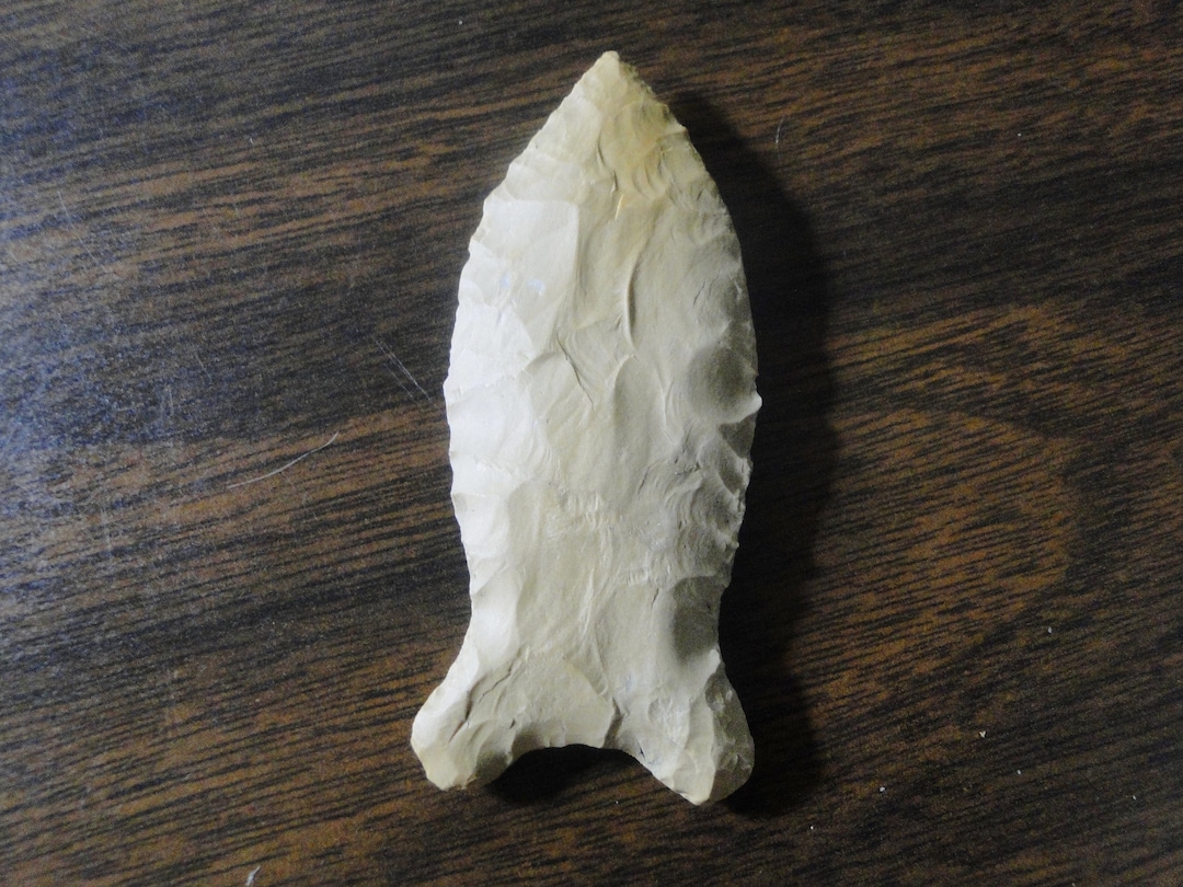 Authentic Paleo Quad Indian Arrowhead Spear Point Artifact 1 1/4 X 2 7/ ...