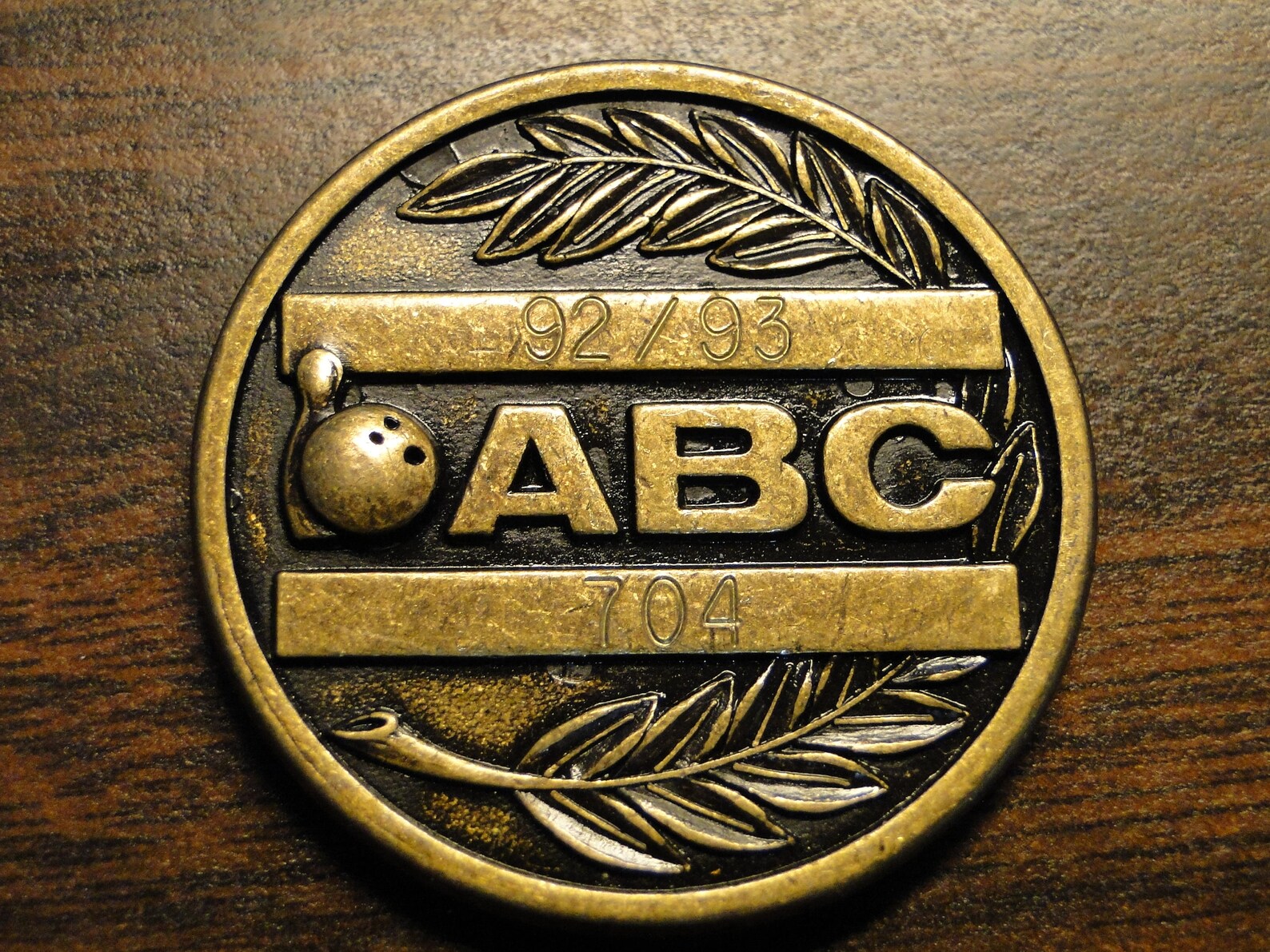 ABC American Bowling Congress Medal Medallion - Special Recognition ...