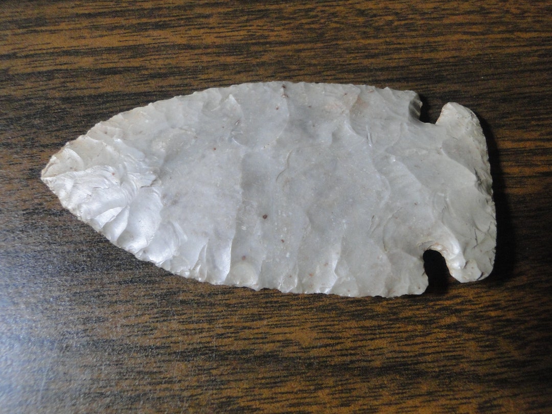 Authentic Dovetail Indian Arrowhead Spear Point Artifact - 1 5/8" X 3 1 ...