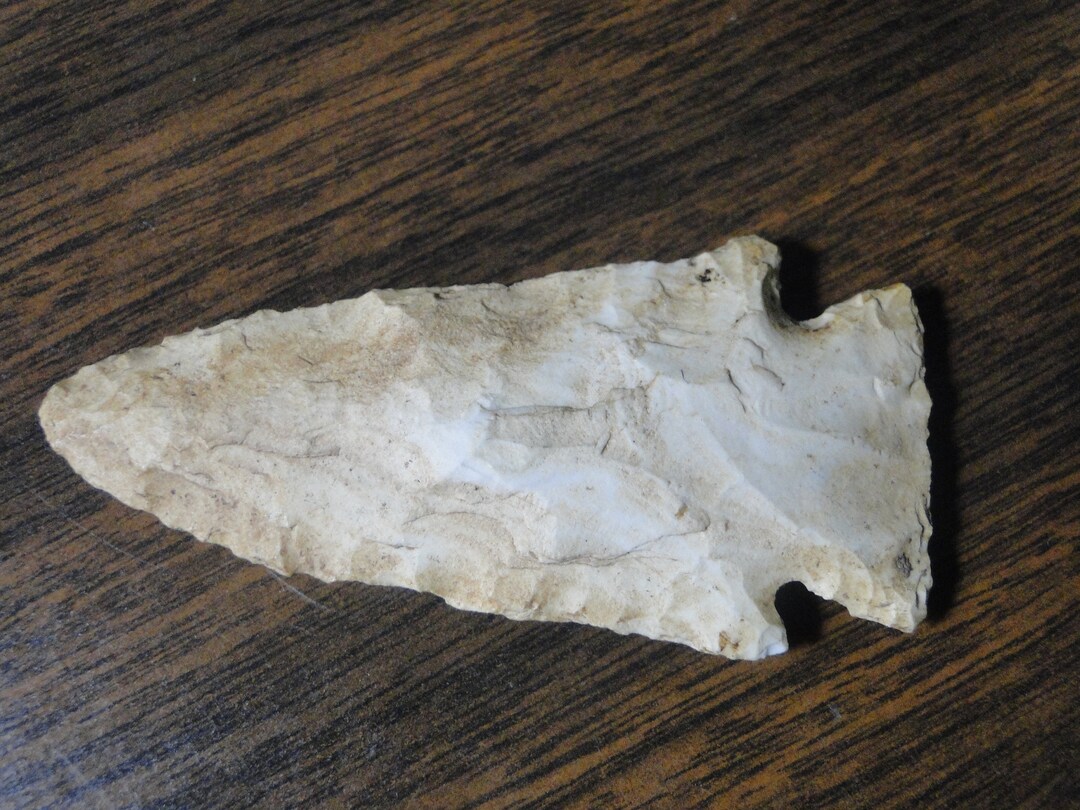 Authentic Hardin Arrowhead Point Spear Artifact W/ Baker COA - 1 3/8" X ...