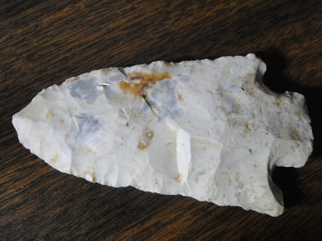 Authentic Indian Arrowhead Spear Point Artifact 1 1/2" X 2 7/8" - Nice ...