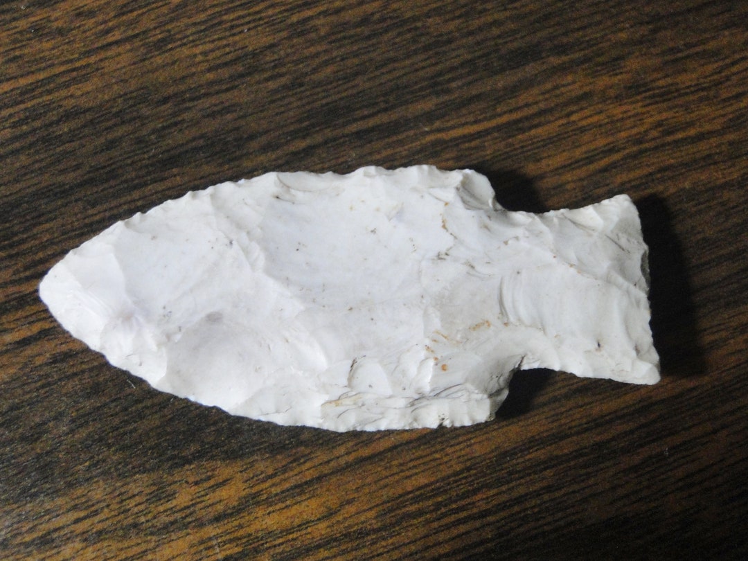 Authentic Hardin Indian Arrowhead Spear Point Artifact 1 1/8" X 2 5/8 ...