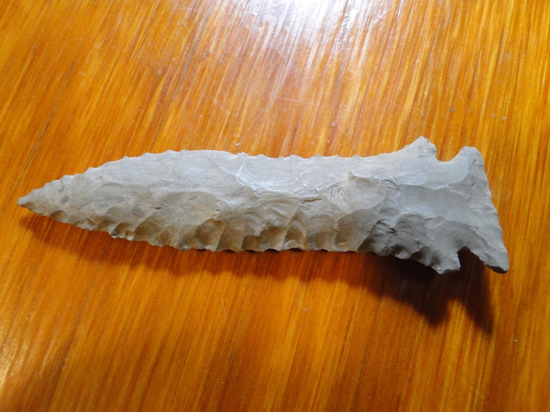 Authentic Pinetree Indian Arrowhead Artifact - 1" X 3 1/8" - Beautiful - Very Nice! - Etsy