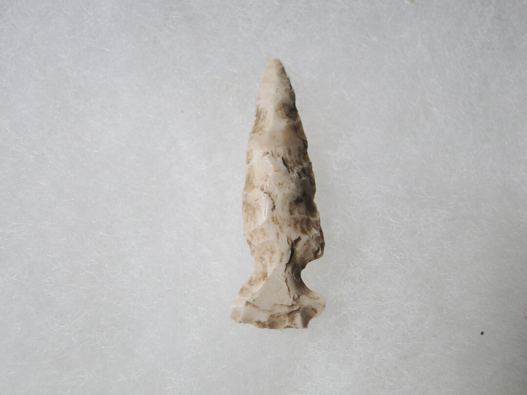 Authentic Indian Bird Point Arrowhead Artifact - 3/8" X 1 3/8" - Nice ...