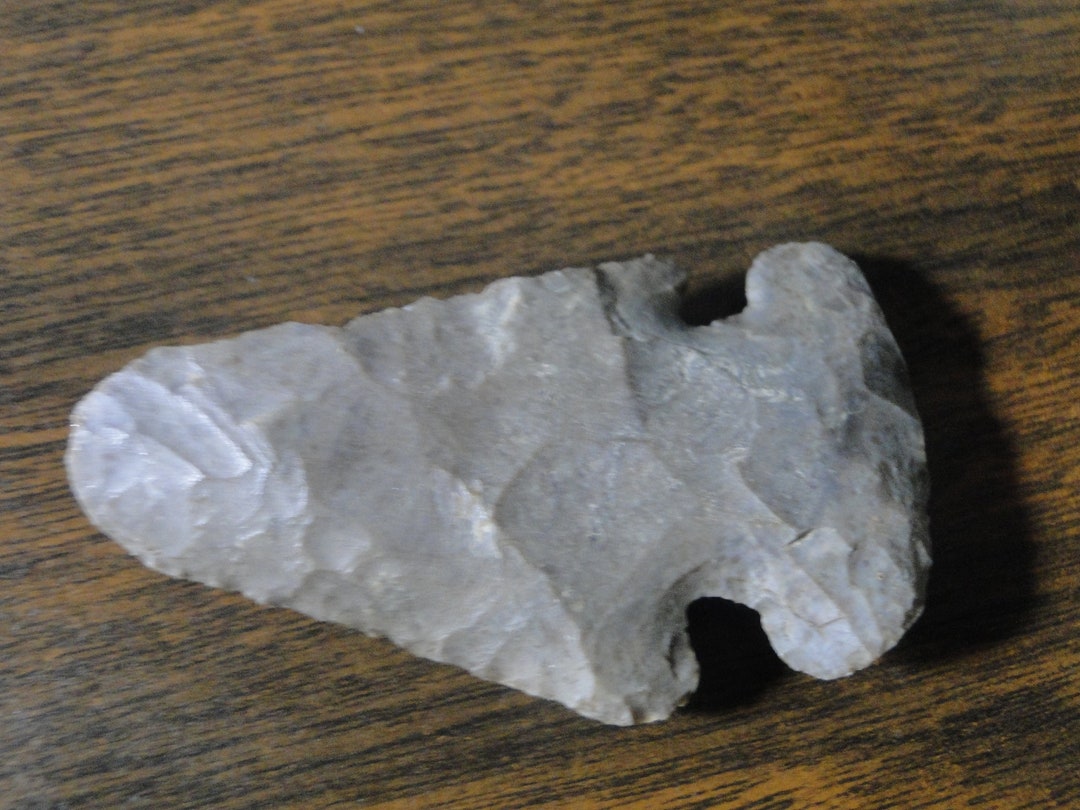 Authentic Indian Dovetail Arrowhead Spear Point Artifact 1 1/4" X 2 1/2 ...