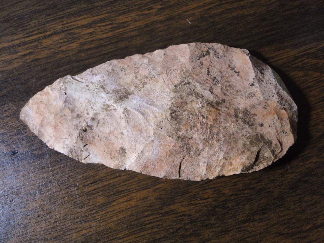 Authentic Indian Blade Scraper Arrowhead Spear Artifact - 1 3/4" X 3 1/ ...